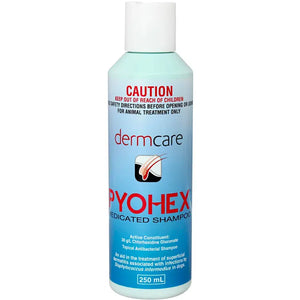 DERMCARE PYOHEX MEDICATED PET SHAMPOO 250 ML - Petszapp